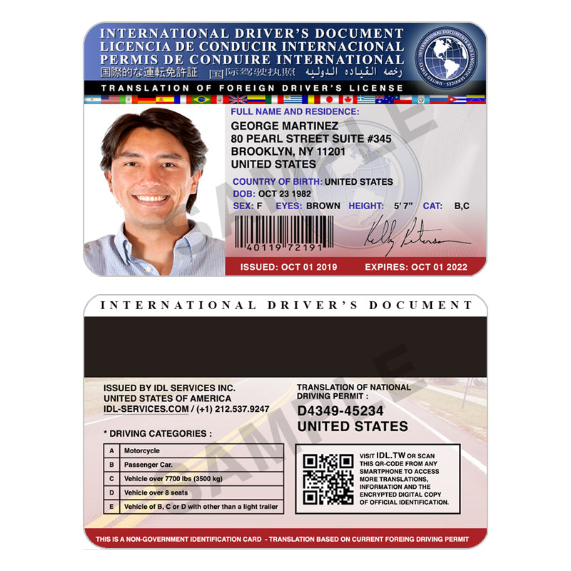 The International Driving Permit of IDL Services Inc.